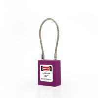 China Safety lockout management safety cable padlock for sale