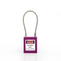 China Safety lockout management safety cable padlock for sale