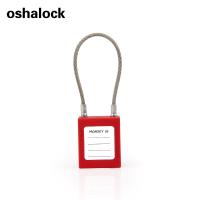 China Custom Logo Stainless Steel Cable Wire keyed alike Safety Padlock for Industrial equipment lockout for sale