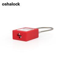 China Custom Logo Stainless Steel Cable Wire keyed alike Safety Padlock for Industrial equipment lockout for sale