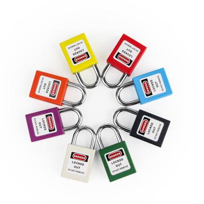 China Steel Ultra Short shackle industrial safety padlock for sale