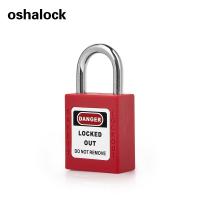 China 20mm Steel beam plastic nylon safety padlock for sale