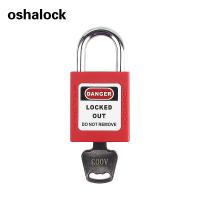 China 20mm Steel Ultra Short Beam Shackle Industrial equipment lockout Safety Pad locks With Master Key for sale