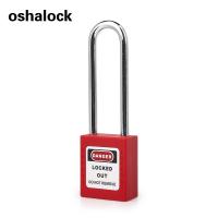 China lockout Industrial safety padlock with steel shackle for sale