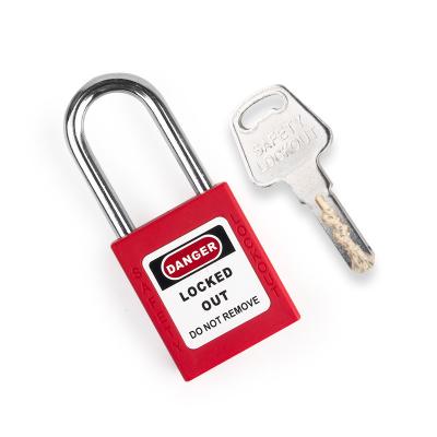 China OEM Steel beam ABS Prevent misuse lock out Safety padlock For industrial equipment With master key for sale
