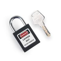 China Nylon black body insulation padlock with keyed alike for sale