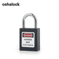 China Nylon black body insulation padlock with keyed alike for sale