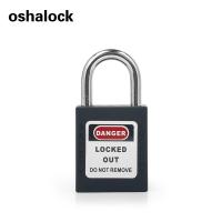 China Nylon black body insulation padlock with keyed alike for sale
