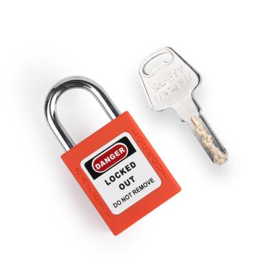 China OEM Industrial energy isolation Steel ultra-short beam safety padlock With Master Key for sale