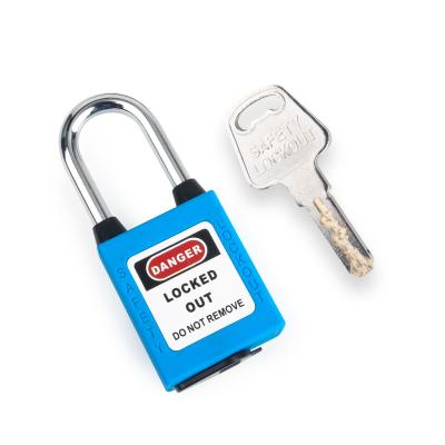 China Steel Shackle industrial padlock With Key Alike for sale