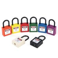 China Non-conductive electrical equipment lockout tagout Mini Nylon safety padlock with master key for sale