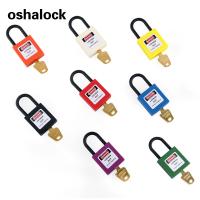 China Non-conductive electrical equipment lockout tagout Mini Nylon safety padlock with master key for sale