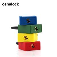 China Non-conductive electrical equipment lockout tagout Mini Nylon safety padlock with master key for sale