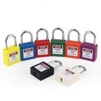China Non-conductive electrical equipment lockout tagout Aluminum shackle Mini Nylon safety padlock with master key for sale
