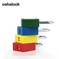 China Non-conductive electrical equipment lockout tagout Aluminum shackle Mini Nylon safety padlock with master key for sale