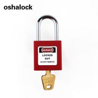 China Non-conductive electrical equipment lockout tagout Aluminum shackle Mini Nylon safety padlock with master key for sale