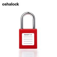 China Non-conductive electrical equipment lockout tagout Aluminum shackle Mini Nylon safety padlock with master key for sale
