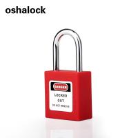 China Non-conductive electrical equipment lockout tagout Aluminum shackle Mini Nylon safety padlock with master key for sale