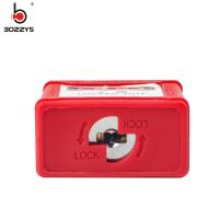 China Self-elastic 4mm stainless steel beam safety padlock with master key for mechanical lockout-tagout for sale