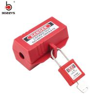 China Self-elastic 4mm stainless steel beam safety padlock with master key for mechanical lockout-tagout for sale