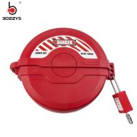 China Self-elastic 4mm stainless steel beam safety padlock with master key for mechanical lockout-tagout for sale