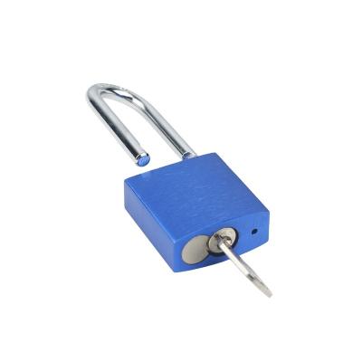 China 38mm steel shackle Compact  Anodized aluminium safety security padlock Lockout with keyed alike for sale