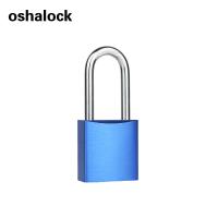 China 38mm steel shackle Compact  Anodized aluminium safety security padlock Lockout with keyed alike for sale