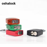 China 38mm Compact anodized Protect steel shackle Anodized aluminium safety padlock lockout with master for sale