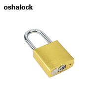 China 38mm Compact anodized Protect steel shackle Anodized aluminium safety padlock lockout with master for sale