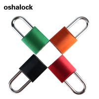 China 38mm Compact anodized Protect steel shackle Anodized aluminium safety padlock lockout with master for sale