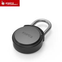 China Black Keyless USB Rechargeable Door Lock NFC Smart Padlock Quick Unlock Zinc alloy Metal Self Developing Chip for sale