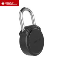 China Black Keyless USB Rechargeable Door Lock NFC Smart Padlock Quick Unlock Zinc alloy Metal Self Developing Chip for sale