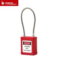 China Lightweight Wire Cable Safety Padlock , Industrial Safety Lockout Locks for sale
