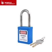 China Steel Shackle Red Lockout Padlocks Brass / Zinc Alloy Lock Cylinder safety lockout for sale