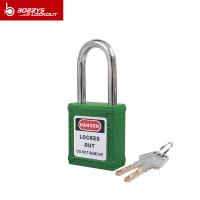 China Steel Shackle Red Lockout Padlocks Brass / Zinc Alloy Lock Cylinder safety lockout for sale