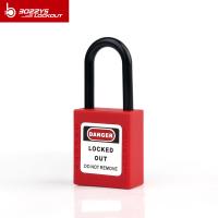 China 38MM Safety Lockout Padlocks Plastic Shackle Material CE Certification for sale