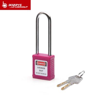 China 76MM Steel Shackle Safety Lockout Padlocks ISO9001 Certification For Industrial Safety for sale