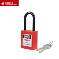 China 38mm plastic shackle master keys with safety padlock for sale