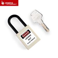 China 38 mm plastic nylon shackle safety padlock with master keys for sale