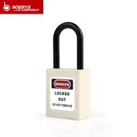 China 38 mm plastic nylon shackle safety padlock with master keys for sale