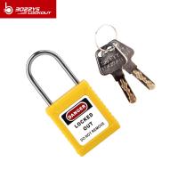 China BOSHI Manufacturer Custom 38Mm Length Steel Shackle Material Safety Padlock for sale