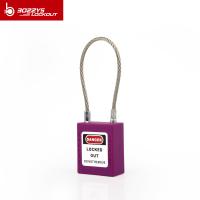 China CE Certification ABS Cable Safety Padlock all different colors(8) for sale