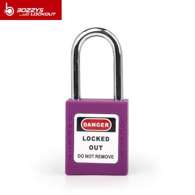 China 2018 BOSHI Best selling nylon body Industrial Safety Padlock with Keyed Alike for sale
