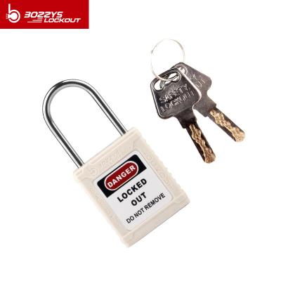 China BOSHI Super September 38mm Steel Shackle Insulation Nylon PA Material Safety Lockout for sale