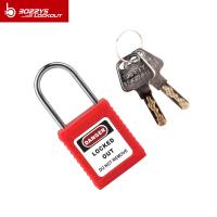 China BOSHI Super September 38mm Steel Shackle Insulation Nylon PA Material Safety Lockout for sale