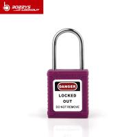 China 4mm DiaThin Shackle Safety Padlock for Industrial Red, Yellow, Bule, Green, Black, White, Orange, Purple for sale
