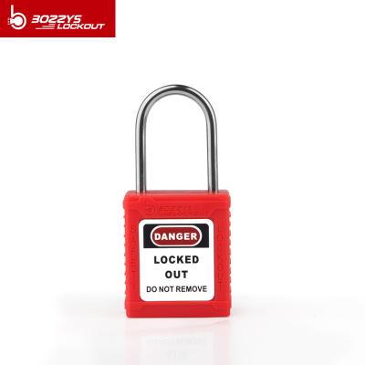 China 4mm DiaThin Shackle Safety Padlock for Industrial Red, Yellow, Bule, Green, Black, White, Orange, Purple for sale