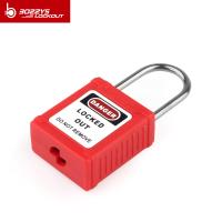 China 4mm DiaThin Shackle Safety Padlock for Industrial Red, Yellow, Bule, Green, Black, White, Orange, Purple for sale