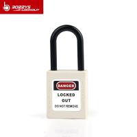 China OSHA ABS Plastic 38mm Nylon Insulation Shackle Padlock for sale