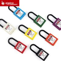 China OSHA ABS Plastic 38mm Nylon Insulation Shackle Padlock for sale